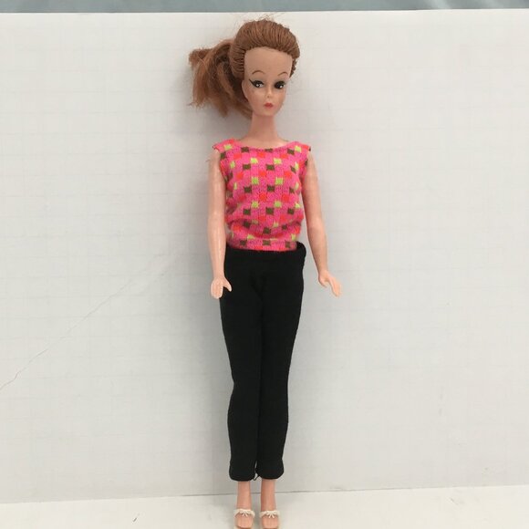 Toys | Vintage Fashion Doll Red Hair Side Eyes Plastic Body U Marking ...